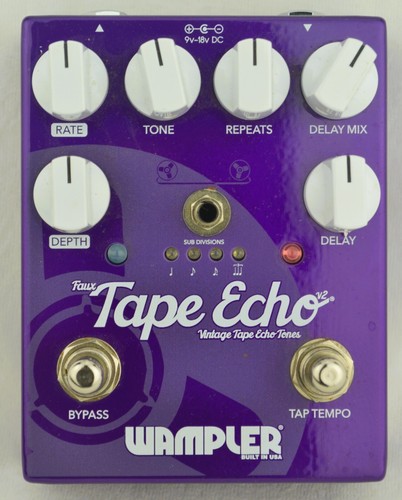 WAMPLER Faux Tape Echo v2 - Tap Tempo DELAY EFFECT Pedal | eBay