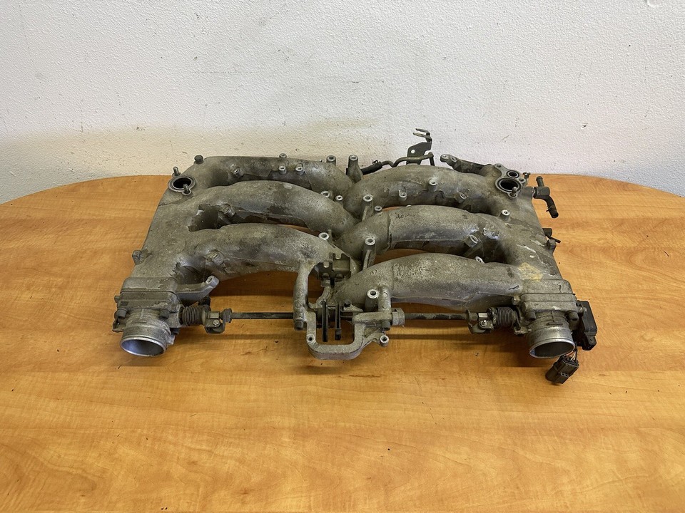 90-93 Nissan 300zx Z32 NA OEM VG30 Upper Intake Manifold Plenum & TBs ...