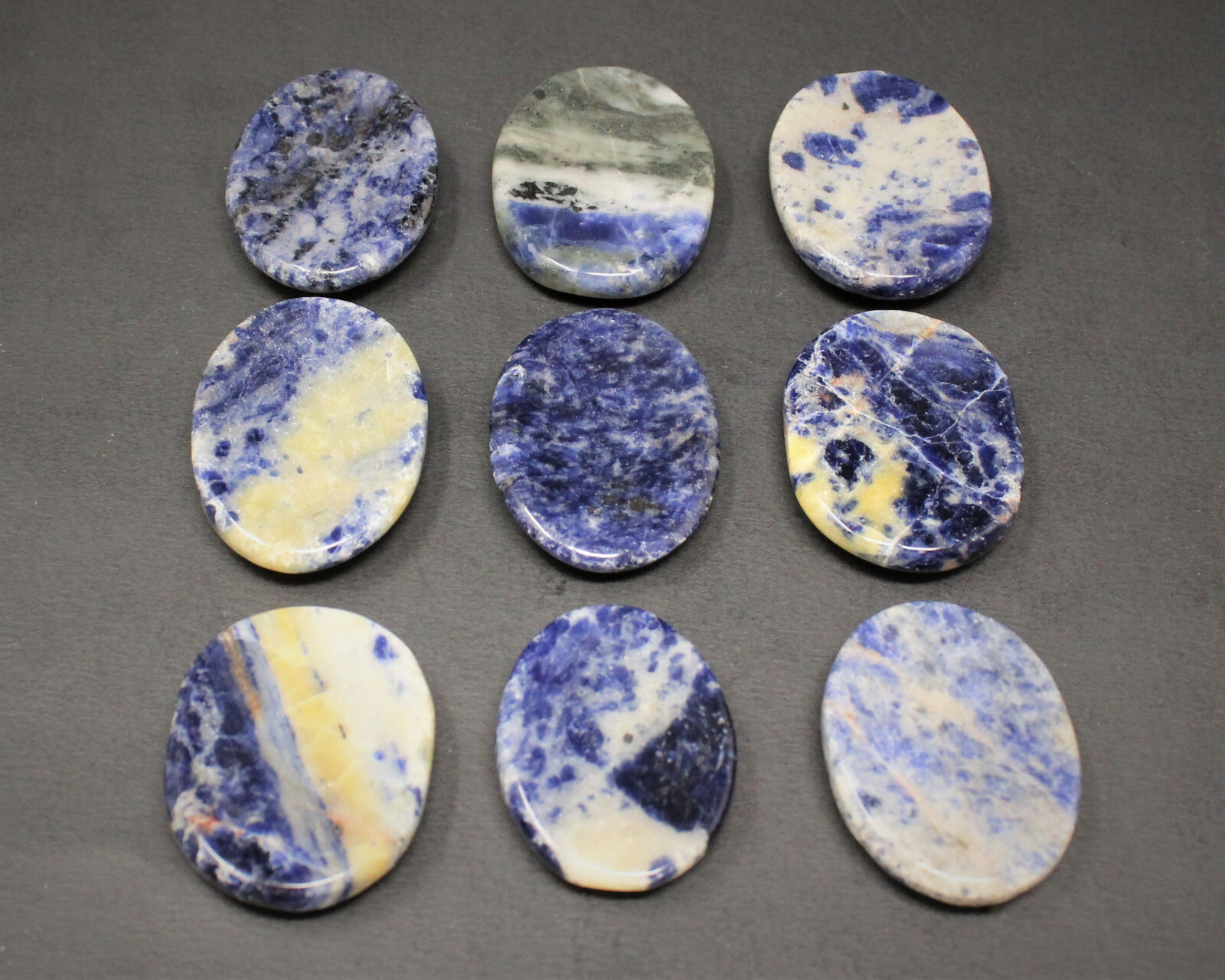 Sodalite Worry Stone (Smooth Polished Sodalite Pocket Palm Stone ...