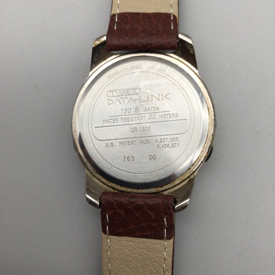 Timex Microsoft Data Link Watch Men Data Link 37mm Gold Tone 1996 New ...