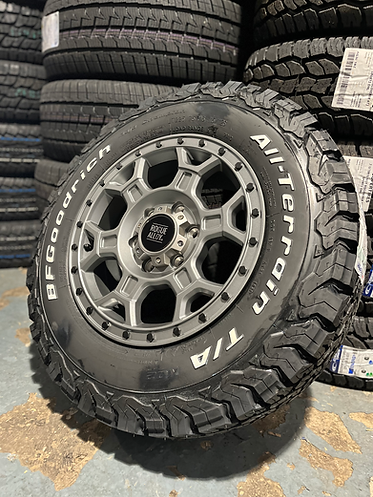 16" ALLOY WHEELS FORD TRANSIT CUSTOM BFG ALL TERRAIN TYRES GREY MATT ...