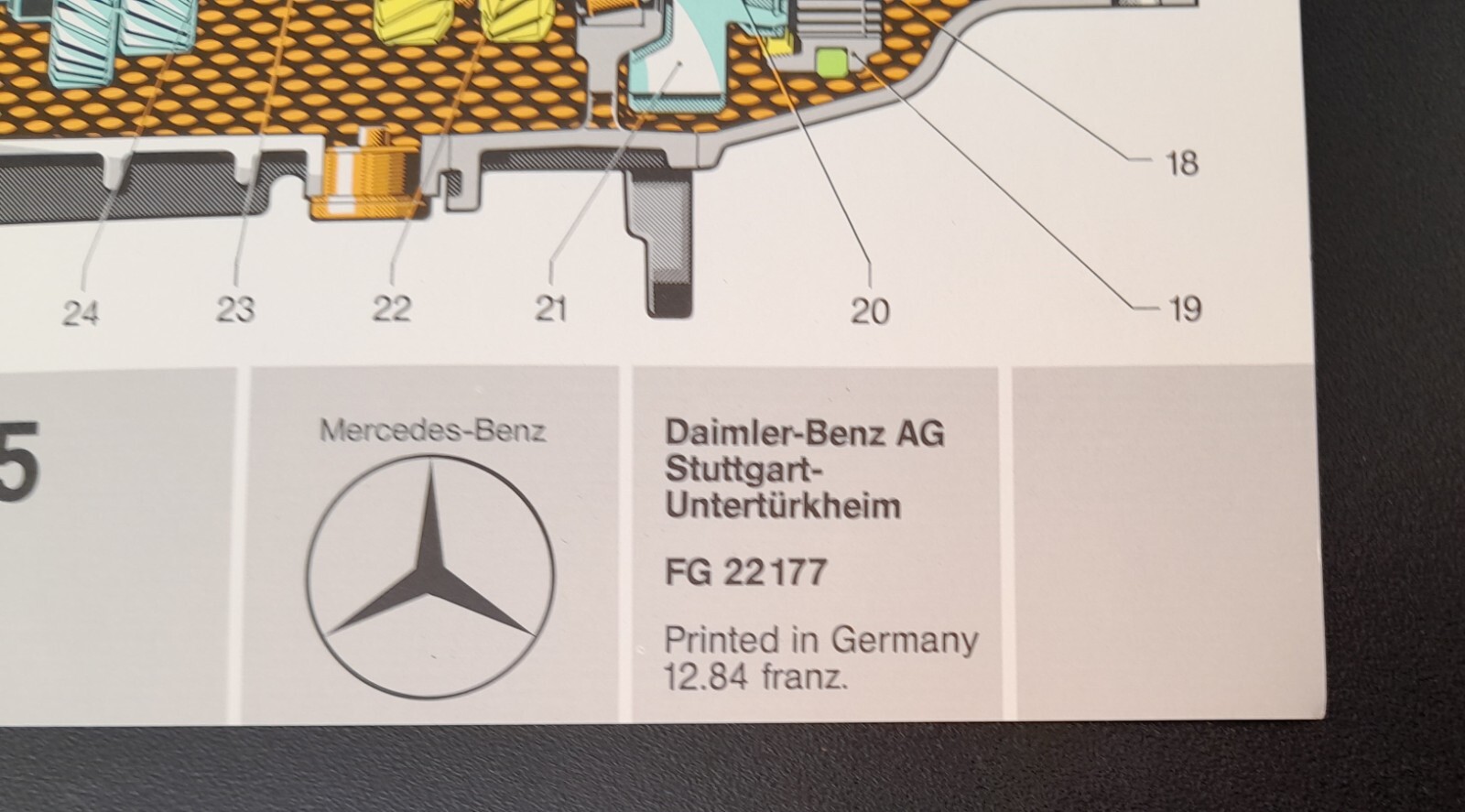 View Exploded View Box Speed Gl 76/27 A-5 Mercedes Benz Fg 22177 ...