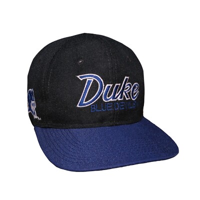 Vintage Duke Blue Devils Script Sports Specialties Snapback Hat OSFA ...