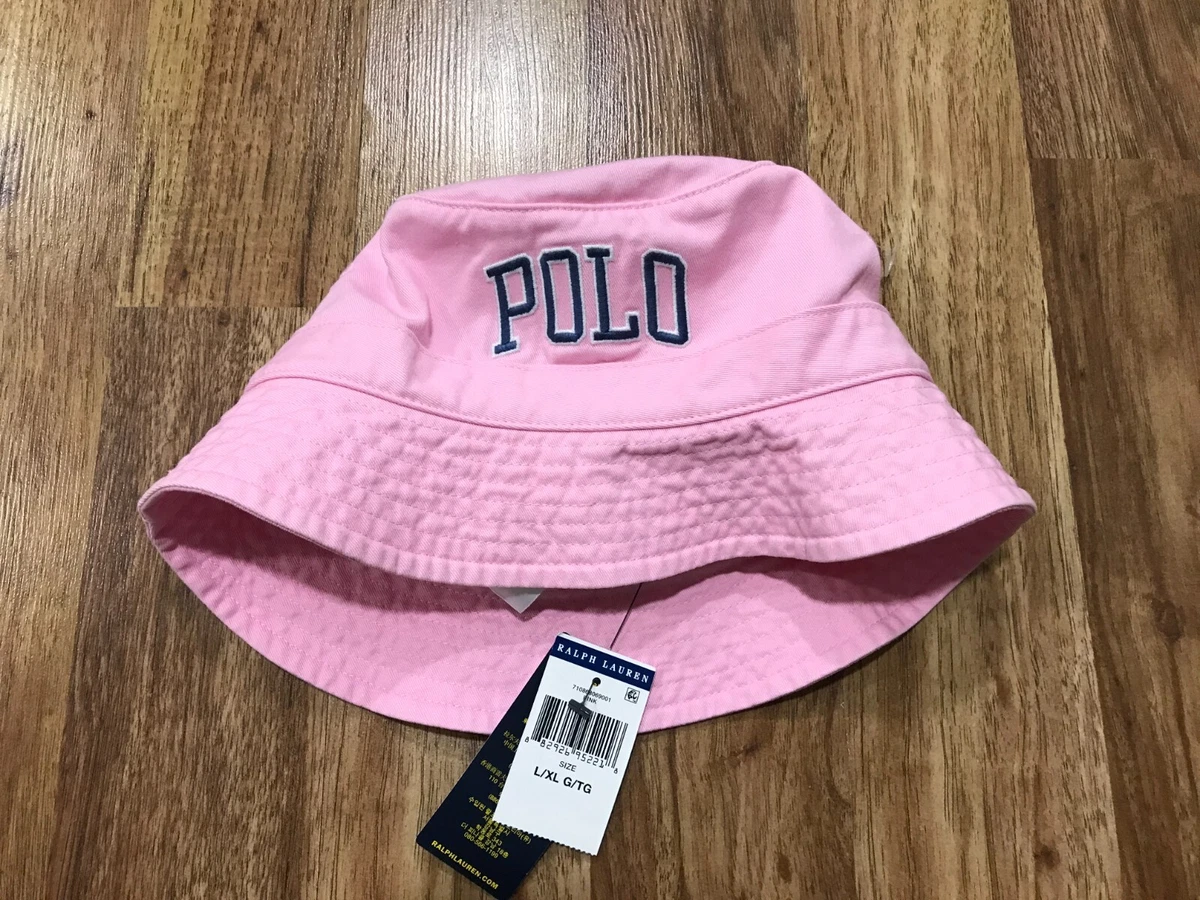 Pink Polo Bucket Hats