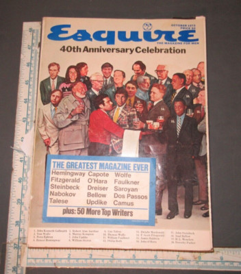 1973 OCTOBER ESQUIRE MAGAZINE - 40TH ANNIVERSARY CELEBRATION | eBay
