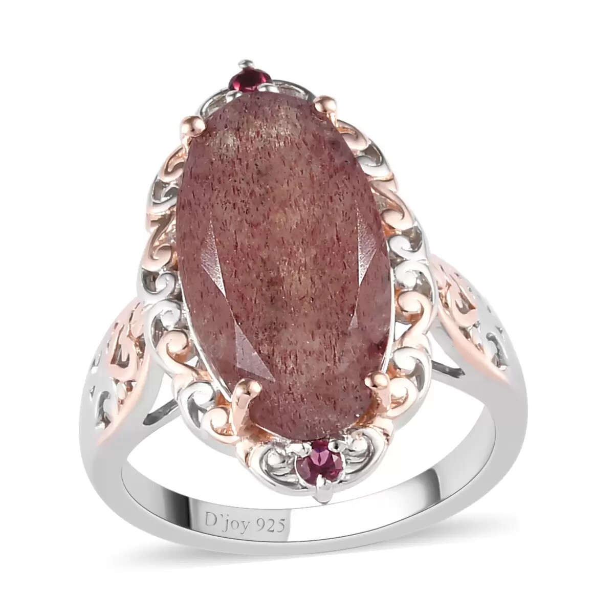 6.00ctw Tanzanian Natronite & Rhodolite Ring Platinum Plated Size 8 | eBay