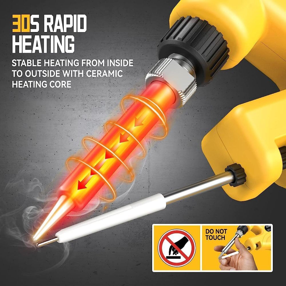 30W Soldering Gun Tool Auto Solder Feed Handheld Soldering Iron Welding ...