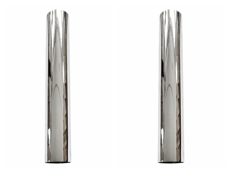 PAIR 5 Inch Chrome Straight Stack Pipe 5" OD x 36" Inch Truck Exhaust ...