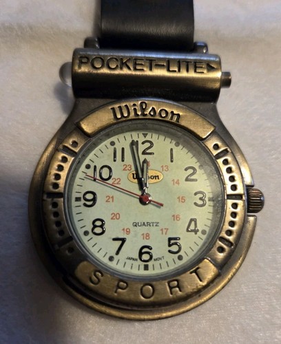 Vintage Wilson Sport Pocket-Lite Clip On Quartz Watch Japan Movement | eBay