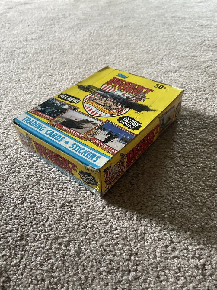 1991 Topps Desert Storm Trading Card 36ct Full Box Unopened Cards ...