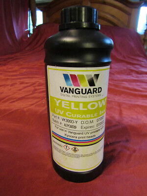 Vanguard Digital UV Curable Ink SERIES VK300D-Y YELLOW 1 pint bottles ...