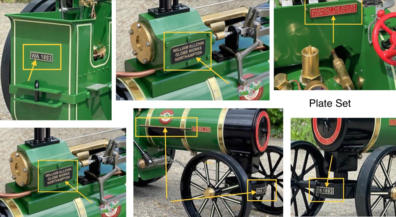 Accucraft /Maxitrak Allchin 1.5" Scale, KT105, Butane fired, Live-Steam ...