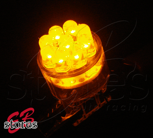 Set of 2pc Yellow Backup Reverse 15 LED Light Bulbs 7440 7441 - T20 ...