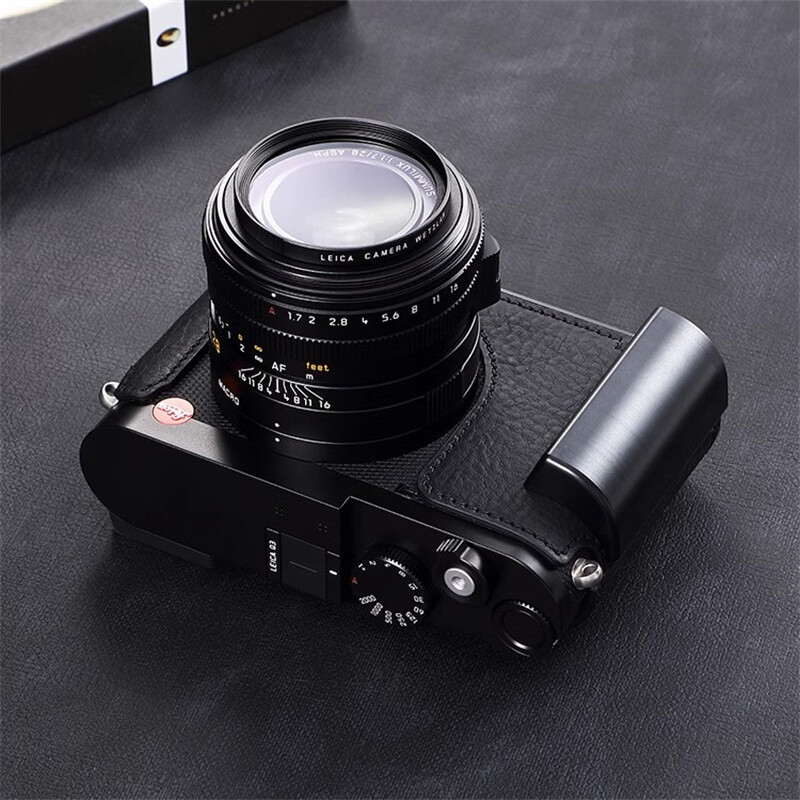 Half Case For Leica Q3 Genuine Leather Insert Camera Cover Handmade ...