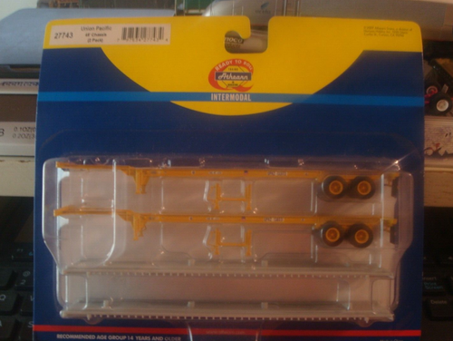 HO. ATHEARN. UNION PACIFIC INTERMODAL . 48' CHASSIS SET OF 2. | eBay