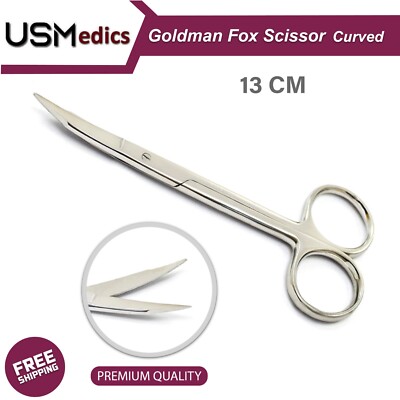 Goldman-Fox Scissors Surgical Tissue Suture Cutting Scissor Curved ...