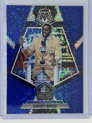 2023 Panini Mosaic - Blue Sparkle Hall of Fame #278 Randy Moss /96 HOF ...