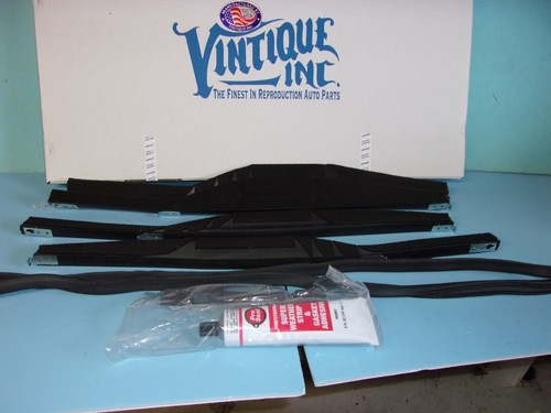 1933 Ford 3 window coupe Door Window Channel kit Vintique Reproductions ...