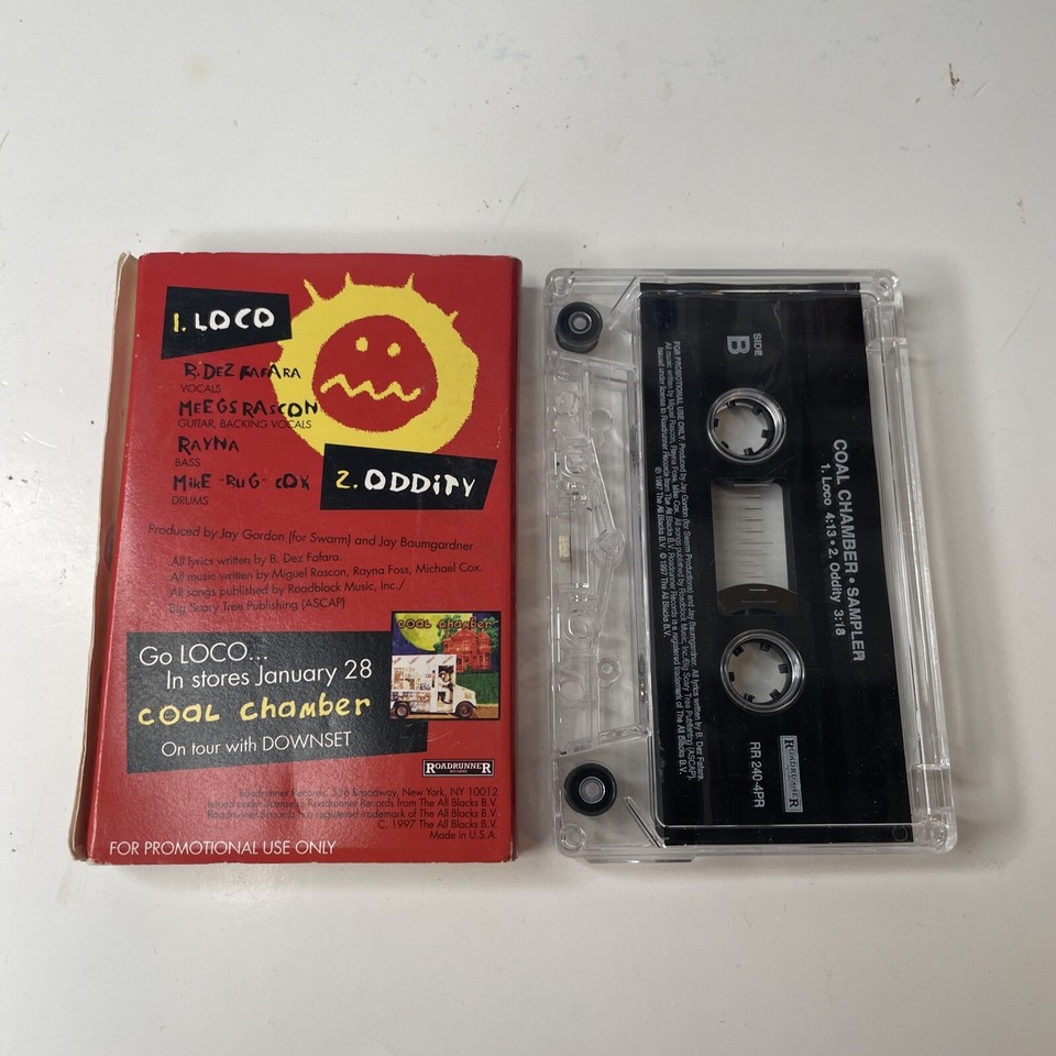 Vintage Coal Chamber 1997 2 Song Sampler Cassette Tape Promo Loco ...