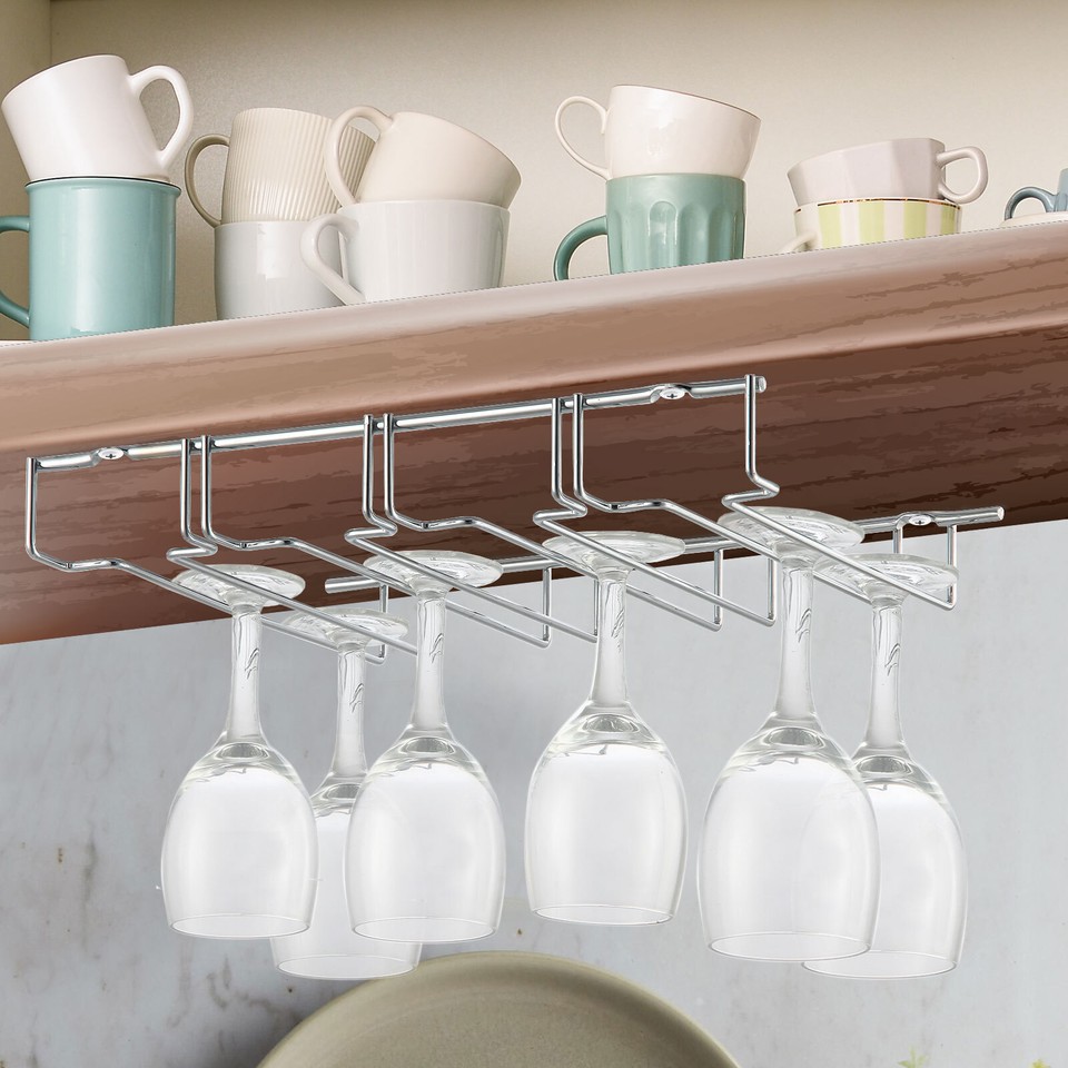 2 TIER FOLDABLE SHELF KITCHEN CABINET STORAGE STACKABLE CUPBOARD RACK ...