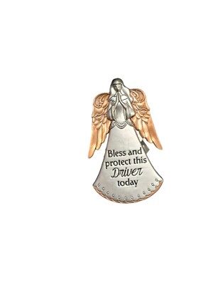 Vintage Bless And Protect This Driver Angel Car Viser Clip | eBay