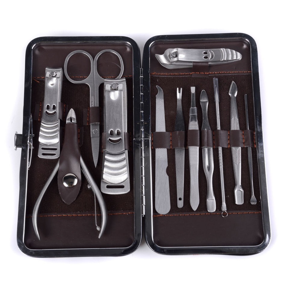 New 12pcs Professional Nail Care Pedicure Manicure Set Cuticle Clipper ...