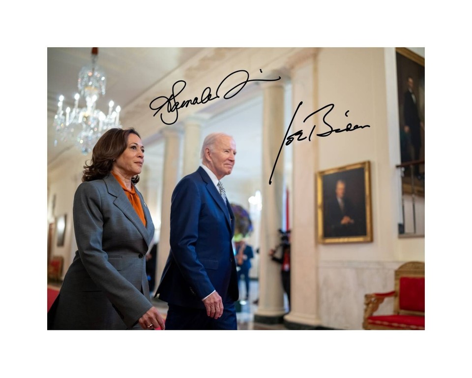 Joe Biden & Kamala Harris Signed 8x10 photo print democrat 2024 ...