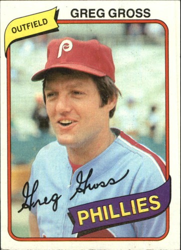 1980 Topps Philadelphia Phillies Baseball Card #718 Greg Gross - VG | eBay