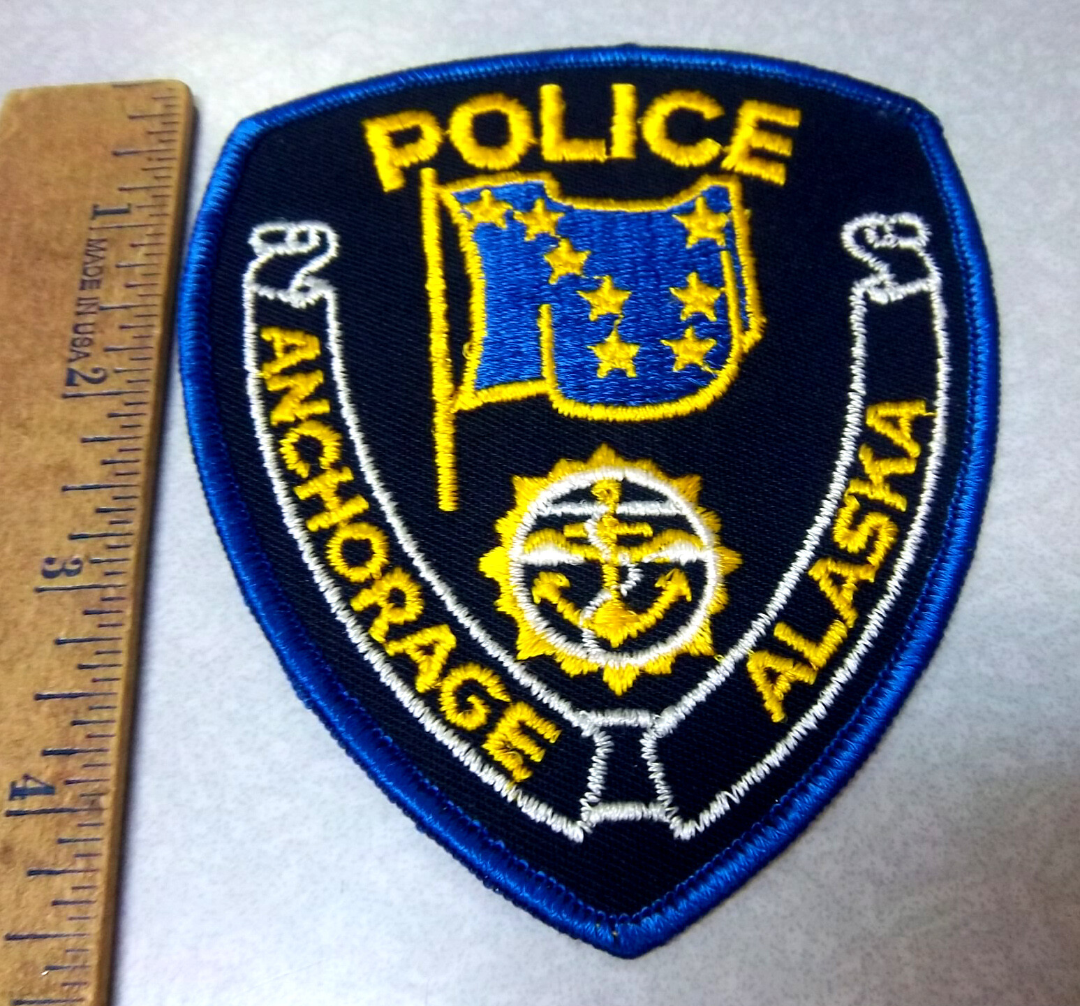 Alaska NEW Embroidered Patch, Anchorage Police Souvenir Shoulder Patch ...