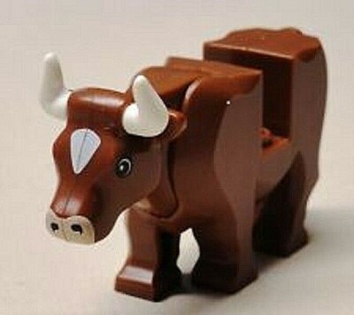LEGO MINIFIGURE BROWN COW ~ City Farm Set Animal ** NEW / FACTORY ...