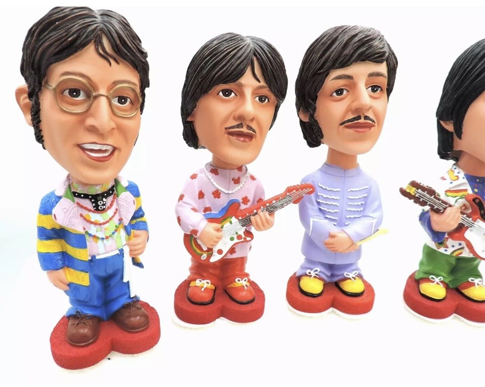 *Rare Beatles Bobbleheads Set Paul McCartney John Lennon Ringo George ...