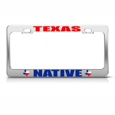 TEXAS FLAG NATIVE Metal License Plate Frame Tag Holder | eBay