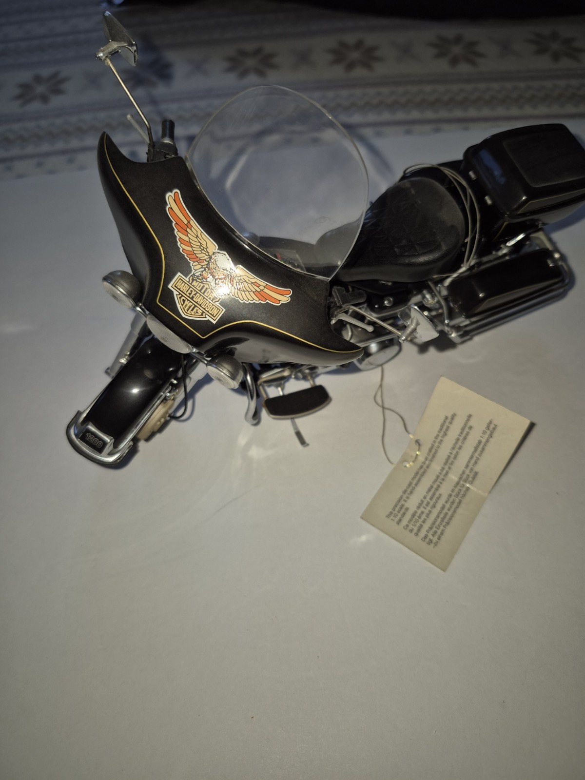 FRANKLIN MINT HARLEY DAVIDSON 1976 ELECTRA GLIDE MOTORCYCLE W TAG | eBay