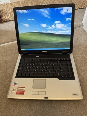 Retro Gaming Toshiba Tecra A2 15” Intel Centrino 60Gb Windows XP Laptop ...