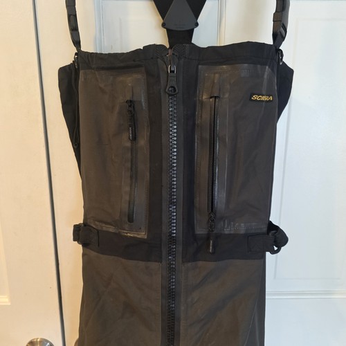 Scierra Fly Fishing Wading Bibs Waterproof Waders Size L | eBay