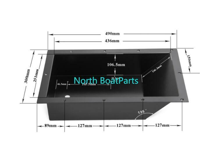 Recessed Easy Boat Trolling Motor Pan, Aluminum Foot Pedal Control Tray ...