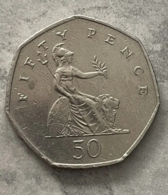 Rare 50p Coin (1997) with HRH Queen Elizabeth's 2nd Portrait on Coin ...