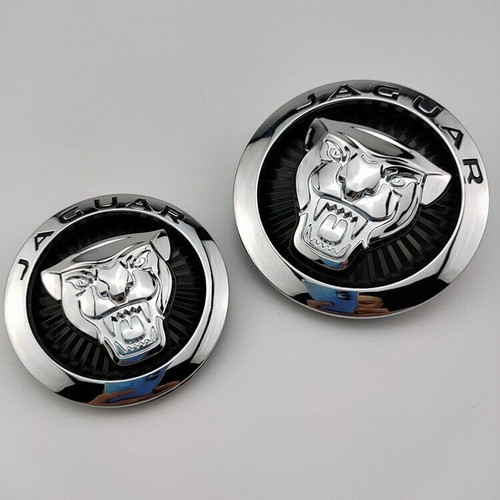Jaguar F-Type XF F-Pace XJ XE Black Grille Badge Growler 86mm Trivalent ...