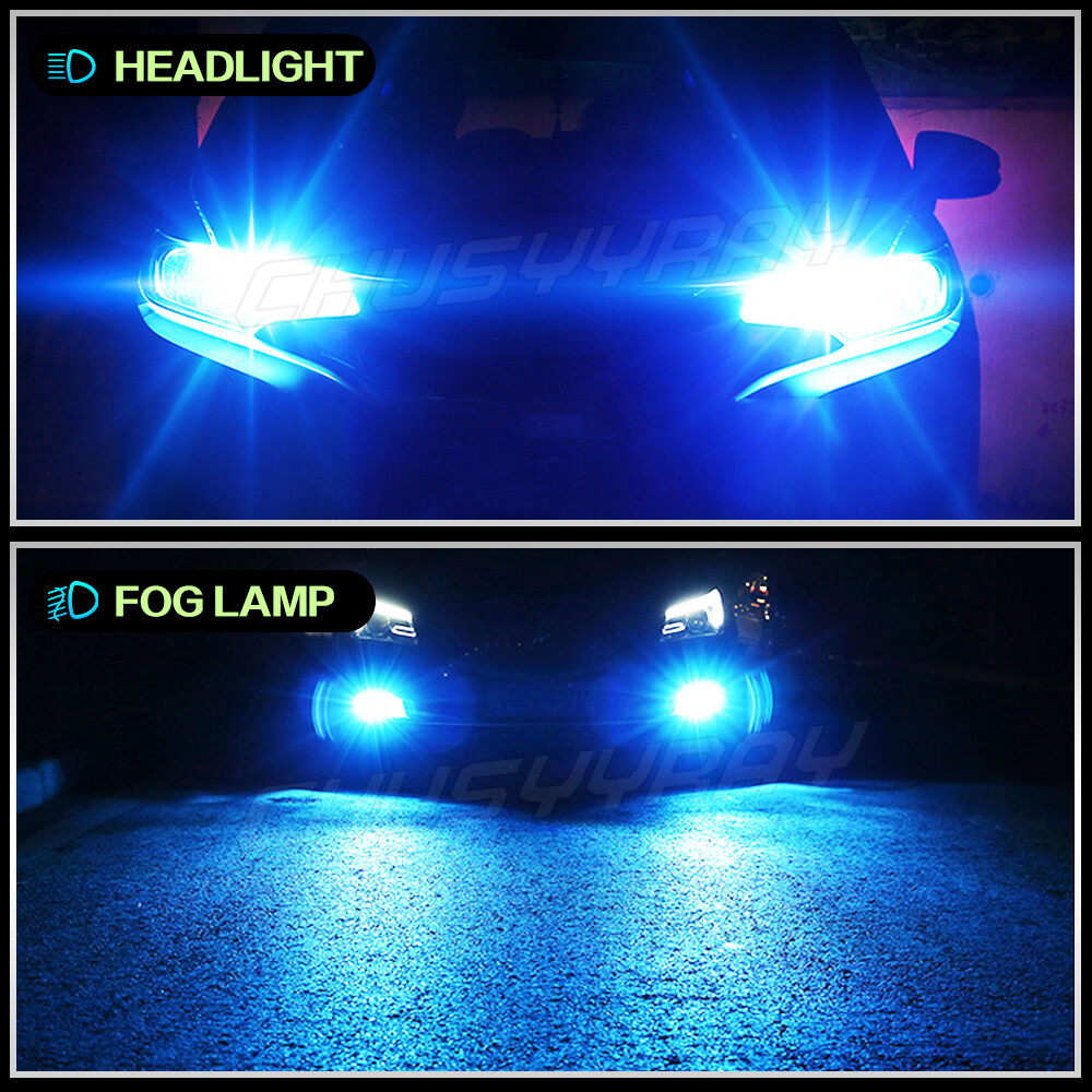 For LEXUS LS400 1998-2000 COMBO 9005 9006 LED HEADLIGHT + 9006 fog ...