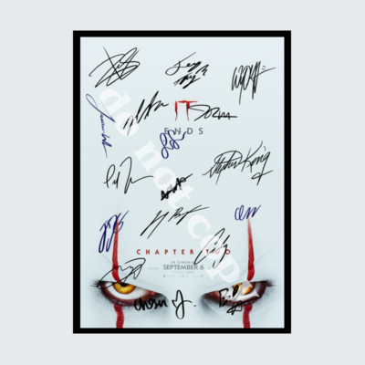 IT: CHAPTER TWO FILM MOVIE FULL CAST SIGNED AUTOGRAPH POSTER PRINT A5 ...