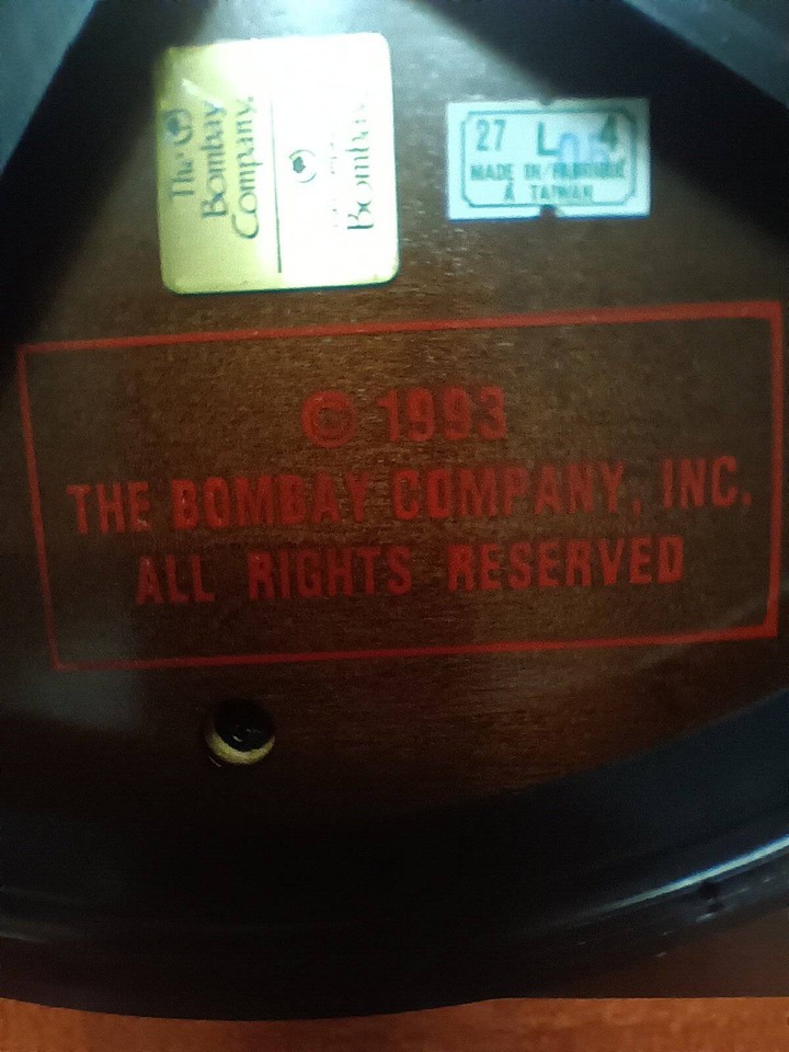 Vintage Bombay Company Revolving MIni-Bar/Tabletop Caddy ~ Shiny Great ...