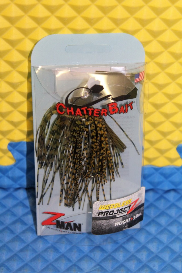 Z-MAN ChatterBait Weedless Project Z 3/8 OZ CBW-PZ38 Series CHOOSE YOUR ...