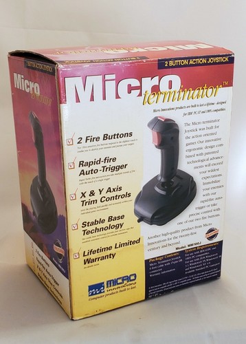 Joystick 2 button action Micro Terminator MM100J for IBM PC/AT | eBay