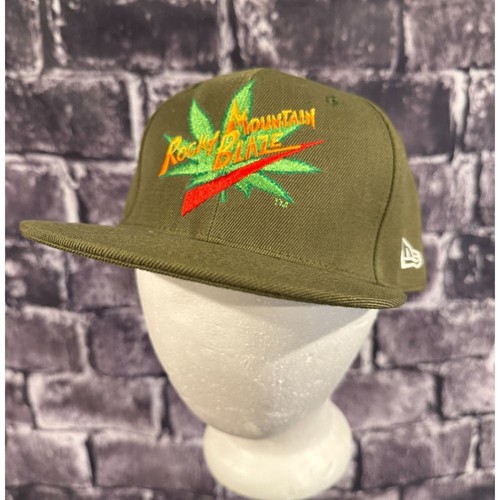 New Era Rocky Mountain Blaze Snapback Olive Green 59FIFTY | eBay