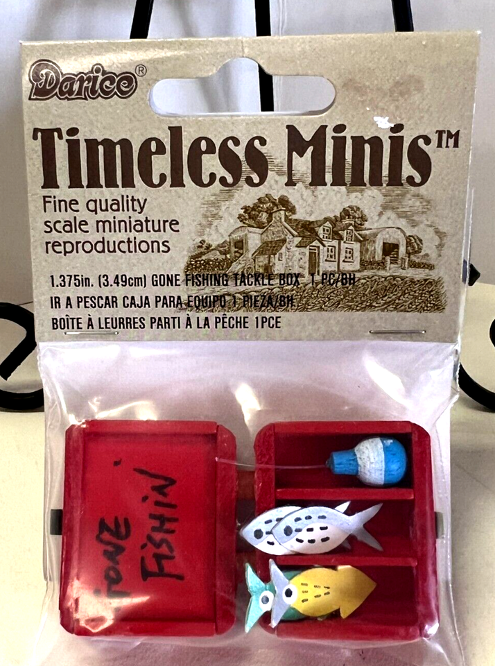 Timeless Mini Gone Fishin Tackel Box by Darice - New s | eBay