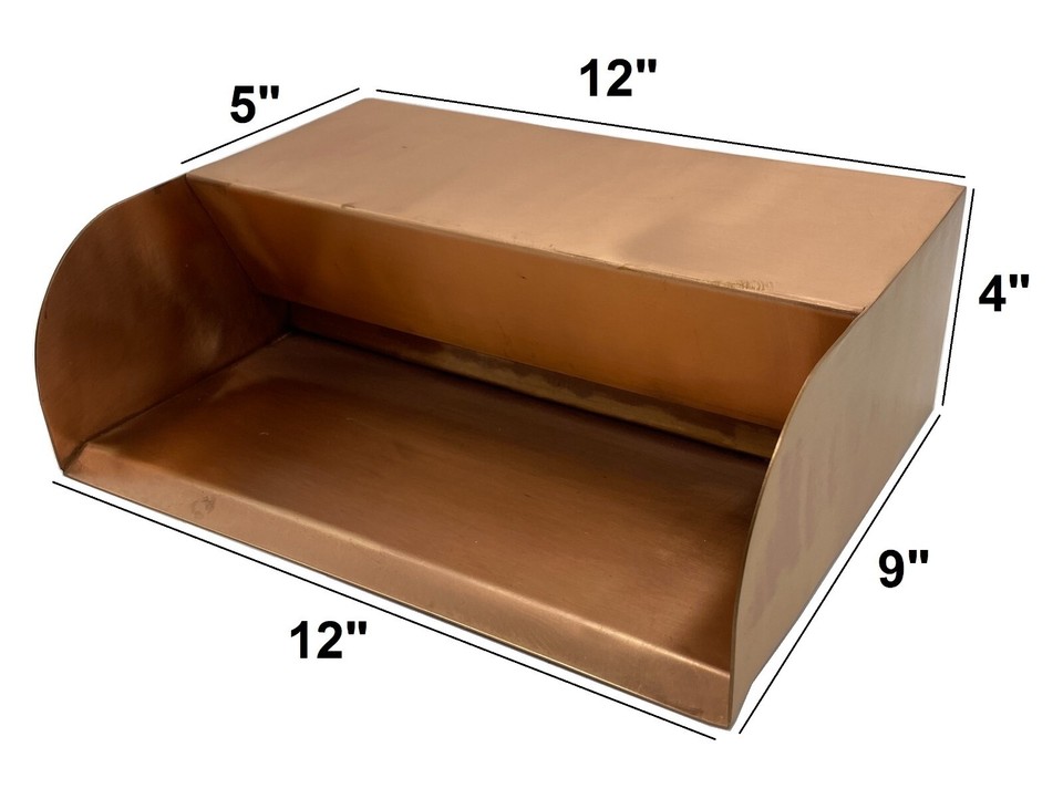Copper Metal Pool Spa Pond Scupper Cascading Water Fountain Spillway ...