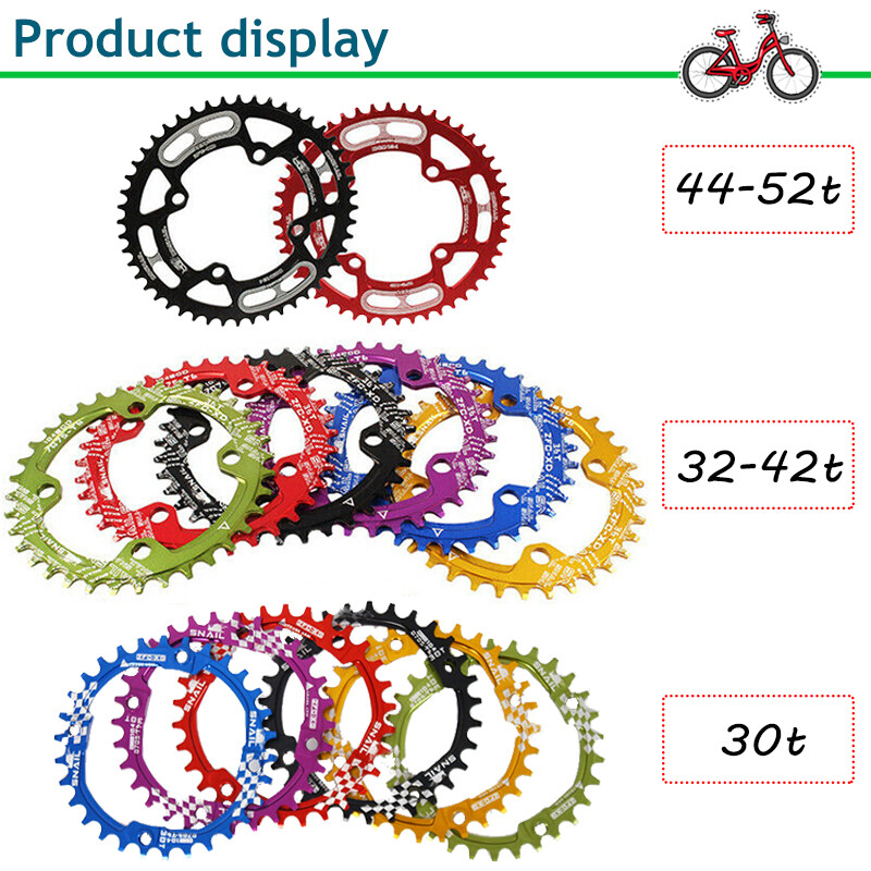 SNAIL 30-52T 104BCD Narrow Wide MTB Bike Chain Ring Single Chainwheels ...