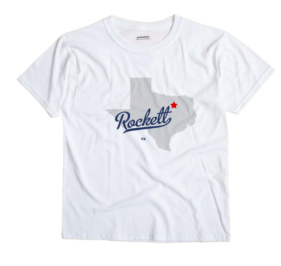 Rockett Texas TX T-Shirt MAP | eBay