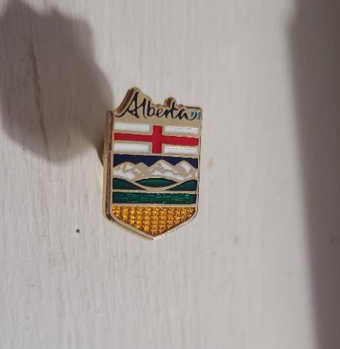 Alberta Canada Shield Flag Vintage Lapel Pin Tie Tack Brooch - Canadian ...