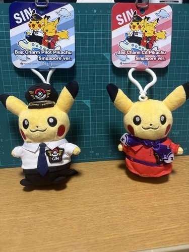 Pokemon Singapore Airlines Pilot Pikachu Plush Toy 8in Tag New Local ...